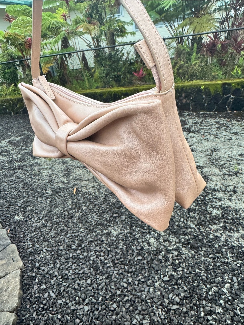 Furla | Bags | Furla Blush Pink Leather Bow Shoulder Bag Y2k Mini ...